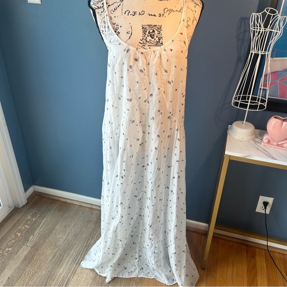 boho | Swim | 32 Tennis Racket Shuttlecock Print Sleeveless Maxi Dress ...